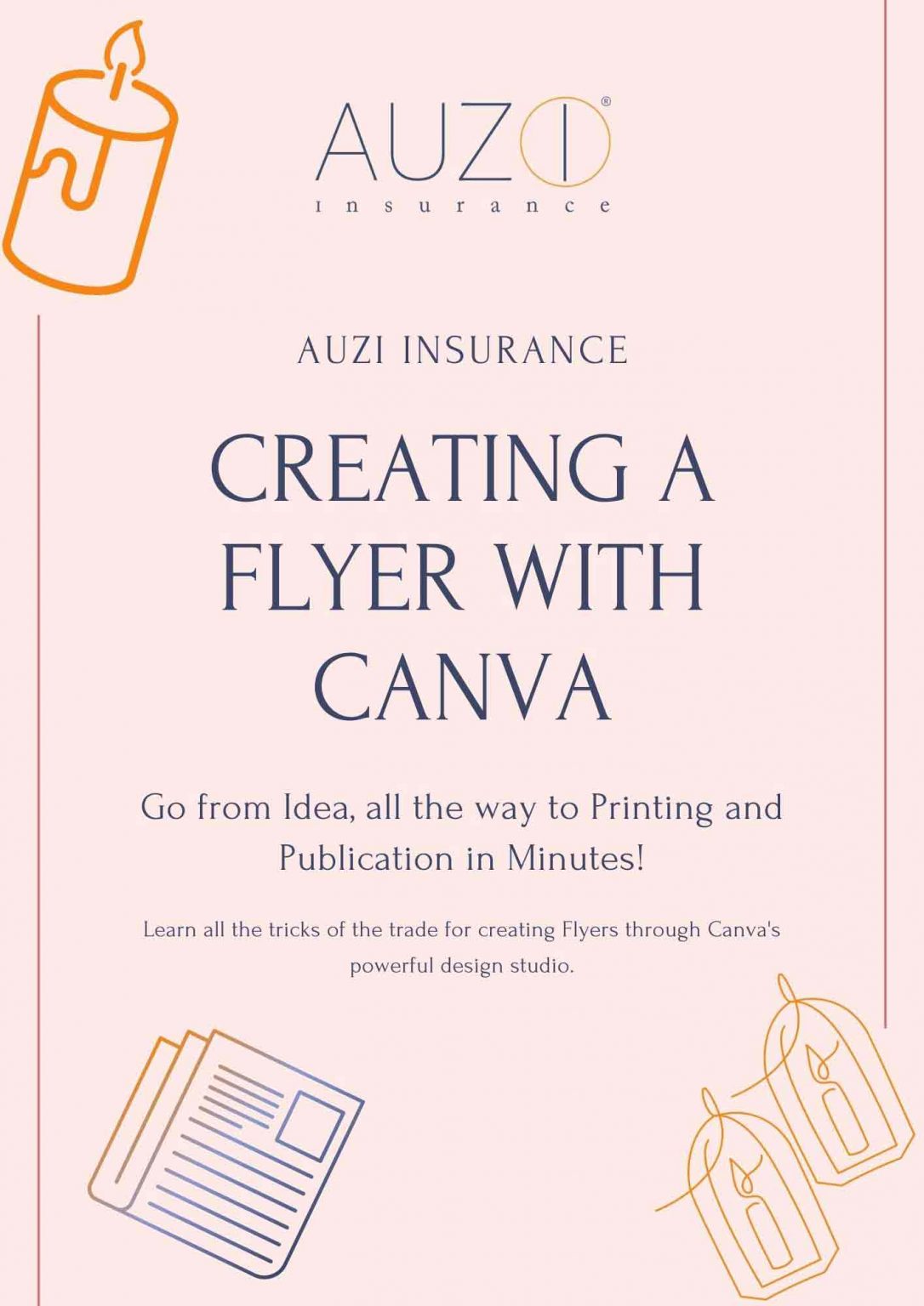 How to Create A Flyer with Canva - AUZi® Market Stall Insurance